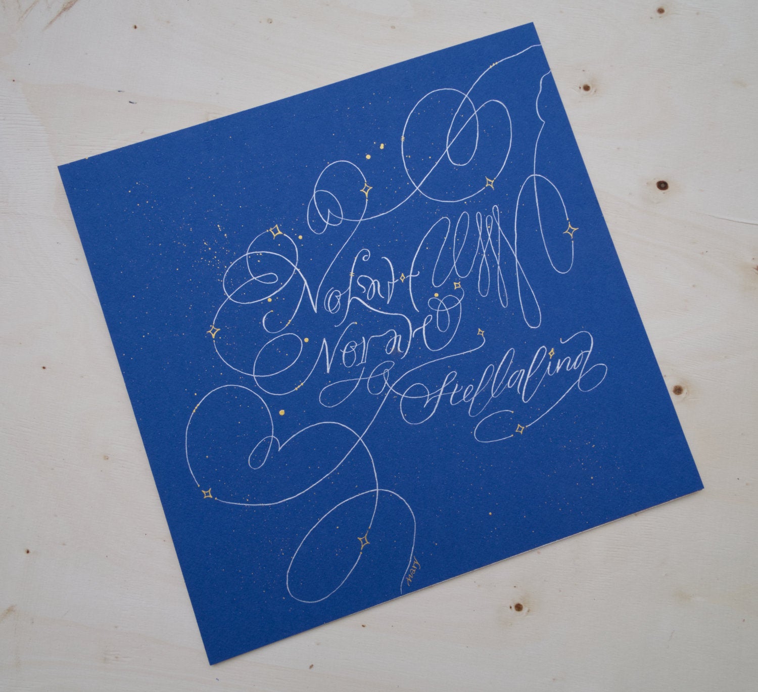 Personalized Calligraphy Wall Art – 11x14" – Mary Pavlova